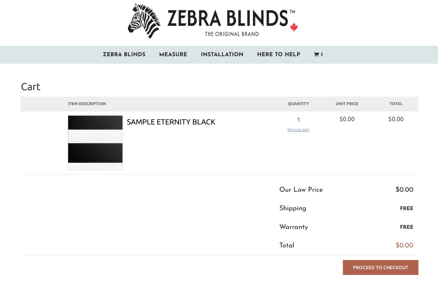 Free Samples - Zebra Blinds